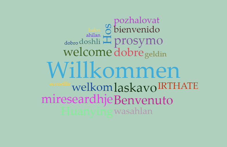 Willkommen - Wortwolke zum kostenlosen Download | WortWolke24.de